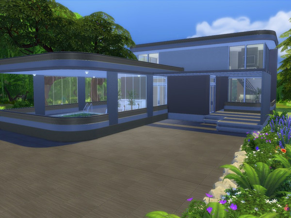 The Sims Resource | Modern Pool House 2