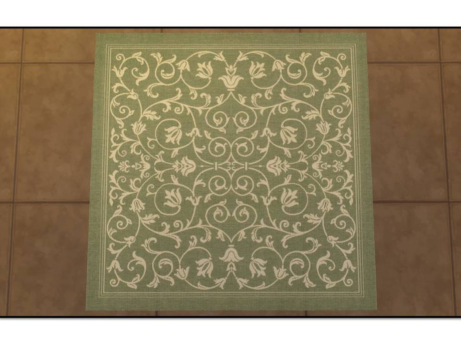 The Sims Resource | Courtyard Indoor/Outdoor Rugs (Square)