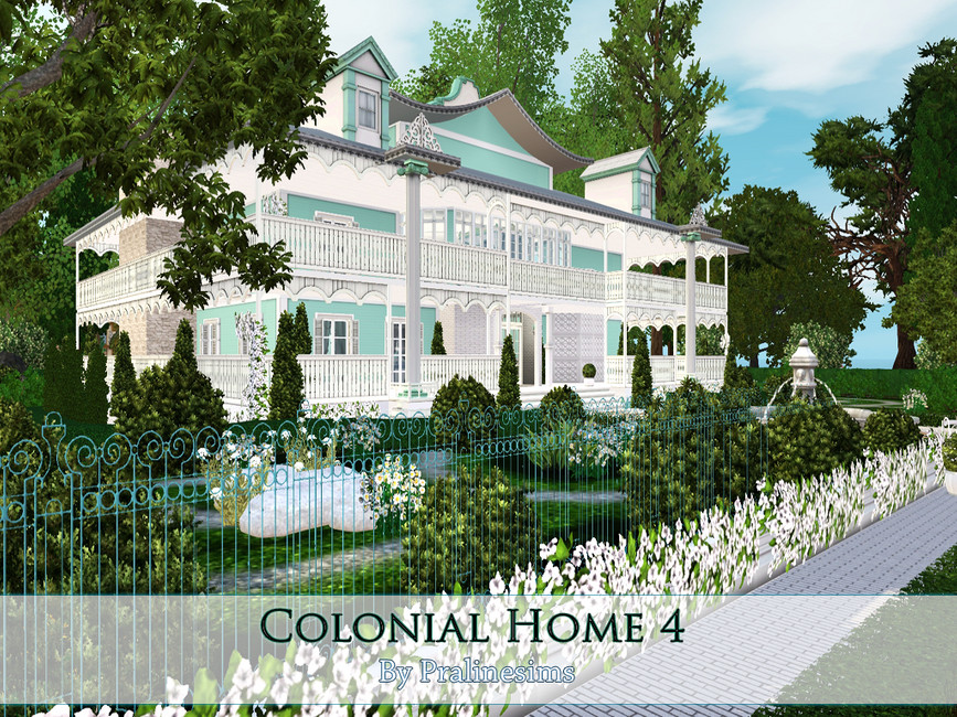 The Sims Resource - Colonial Home 4