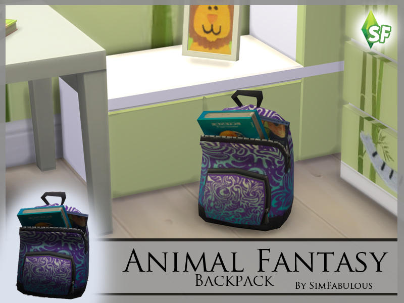 The Sims Resource | Animal Fantasy Backpack