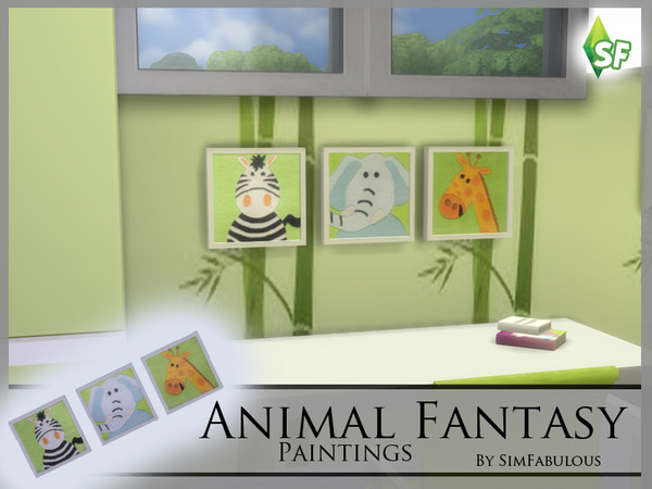 The Sims Resource | Animal Fantasy Paintings