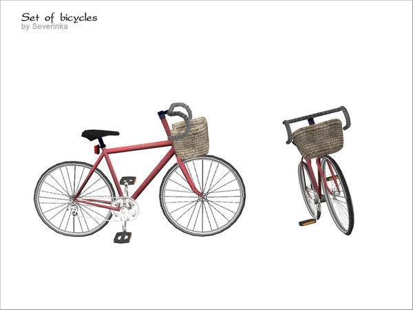 The Sims Resource | Bicycle child with basket (decor) v01
