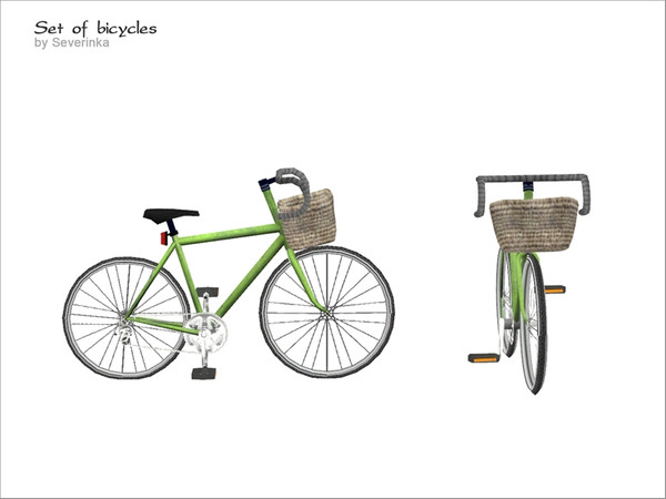 The Sims Resource | Bicycle child with basket (decor) v02