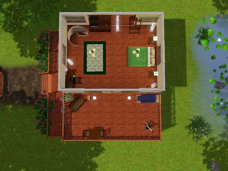 The Sims Resource | Cozy Cottage; 1 Bed, 1 Bath