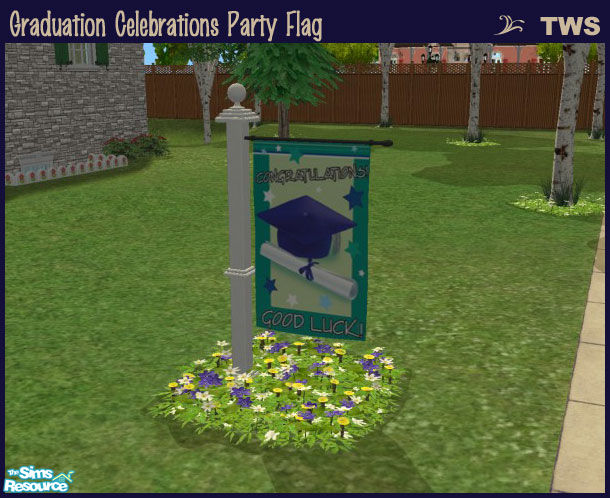 The Sims Resource - Graduation Celebrations Party Flag