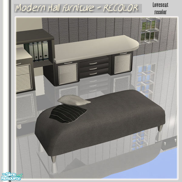 The Sims Resource | S2S ModernHallFurniture Recolor-Loveseat