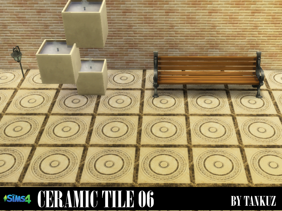The Sims Resource - Tankuz TS4 Ceramic tile 06