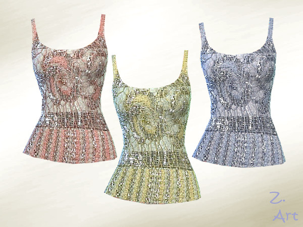 The Sims Resource | Shell Shine Top