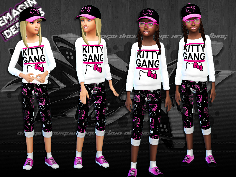 The Sims Resource | 4 Pairs Girls Converse