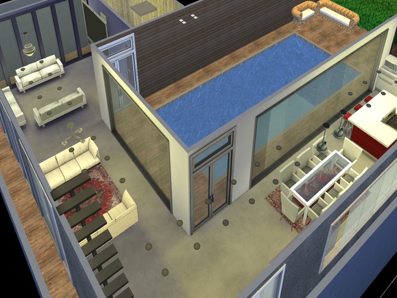 The Sims Resource | The Minimalist Underground House