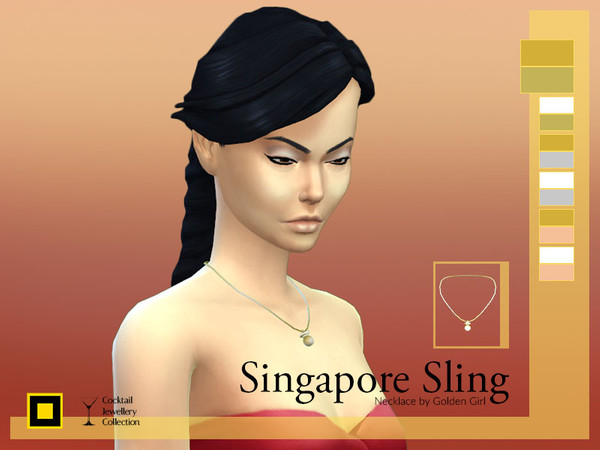 The Sims Resource | Singapore Sling Necklace