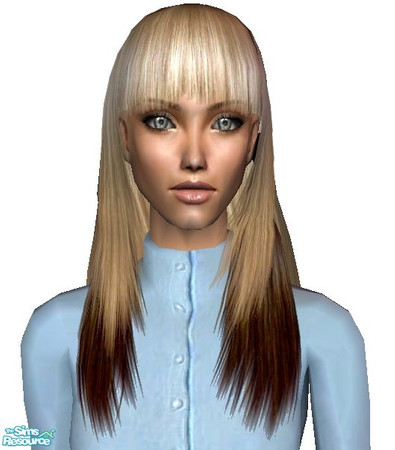 The Sims Resource - Bangs Hair Set - 1f50f424 Hair5