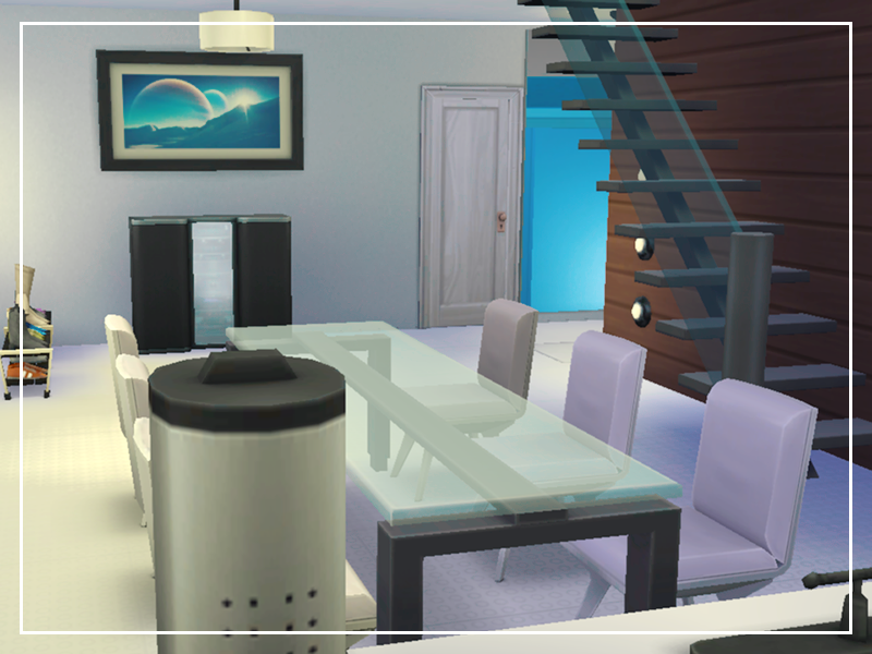 The Sims Resource | Modern Glass House with Black Exteriors