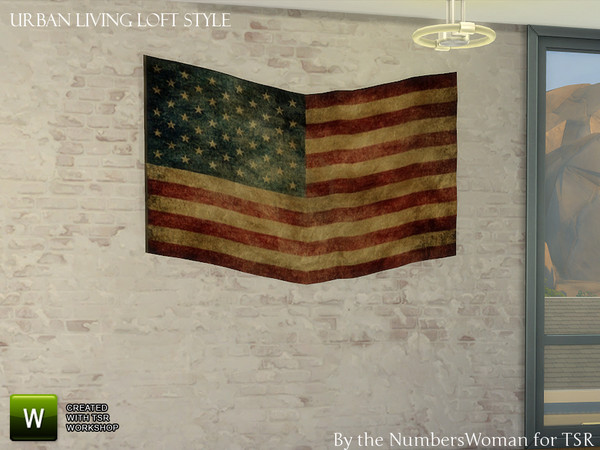 The Sims Resource | Loft Living Old Flag