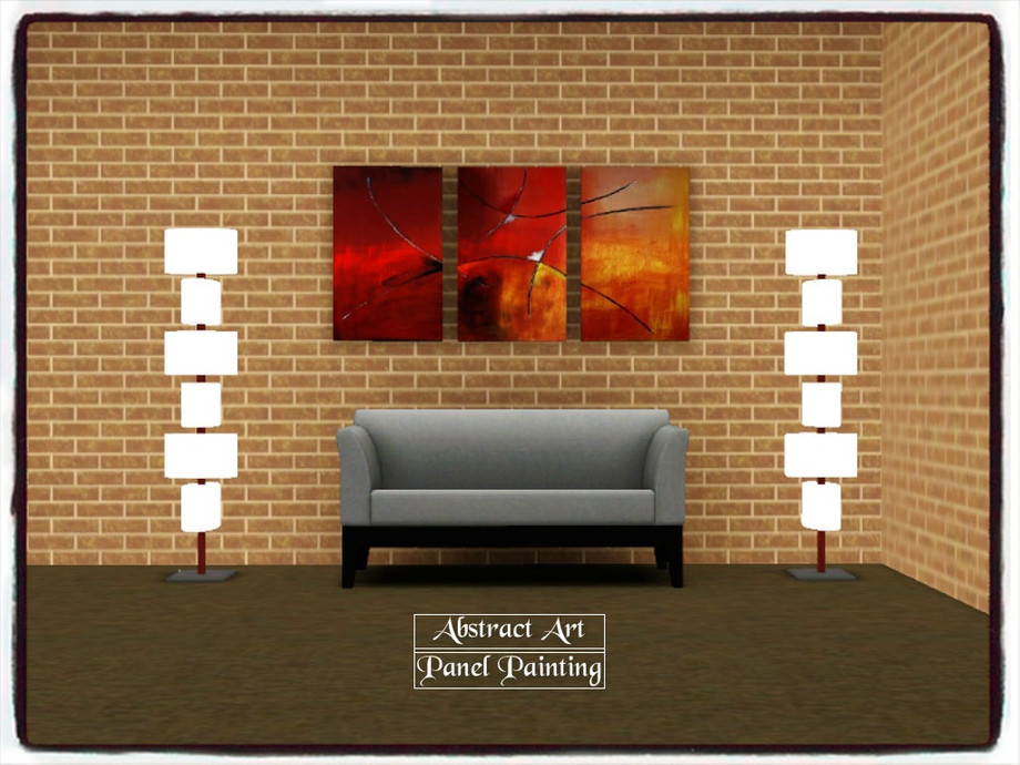 The Sims Resource | Abstract Art Panel Painting