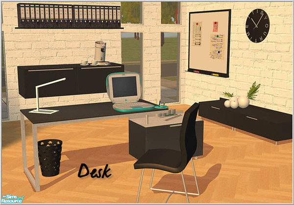 The Sims Resource | ligne-roset-recolor - B43 Everywhere Desk Recol1