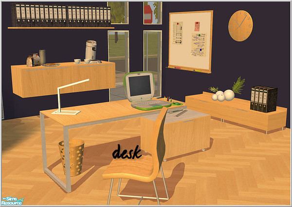 The Sims Resource - ligne-roset-recolor - B43 Everywhere Desk Recol2