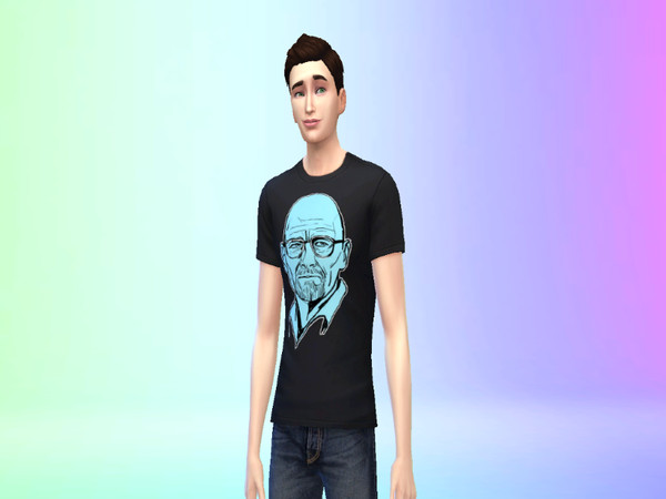 The Sims Resource | Breaking Bad's Walter White T-Shirt for Men