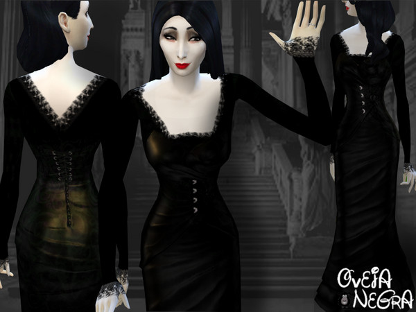 The Sims Resource | Morticia Dress