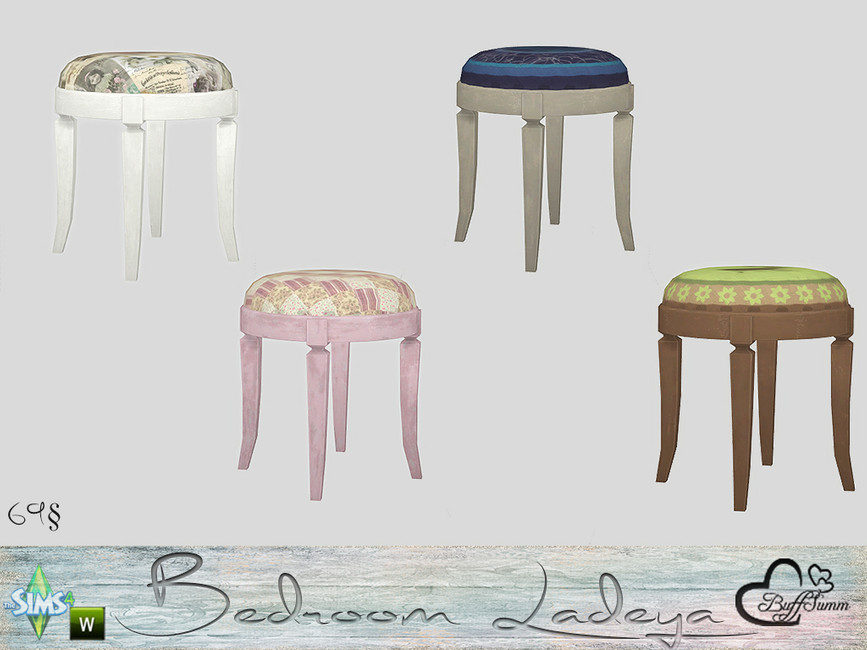 The Sims Resource - Ladeya Bedroom Stool