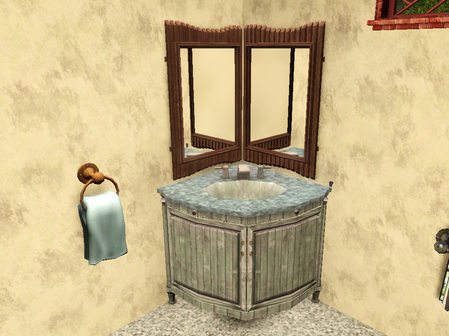 The Sims Resource | Corner Cabinet Sink