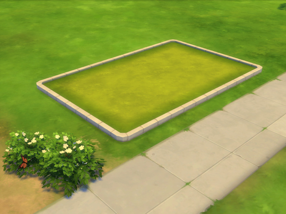 The Sims Resource | Unlocked Garden Plot - Rectangular 1