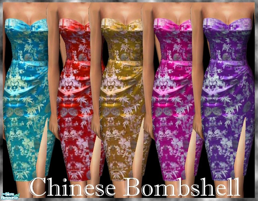 The Sims Resource - Chinese Bombshell Set