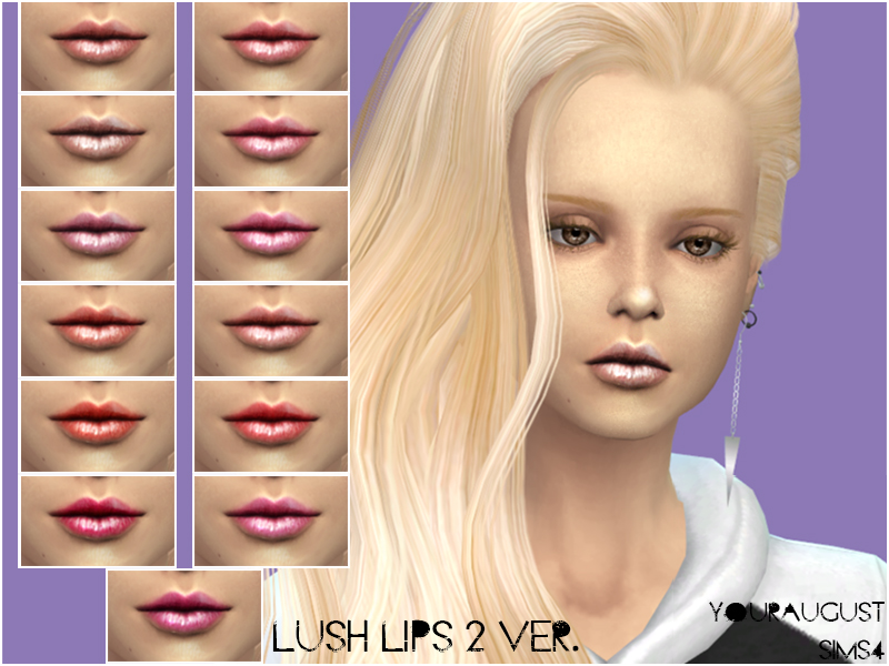 The Sims Resource | YourAugust Lush Lips 2 ver.