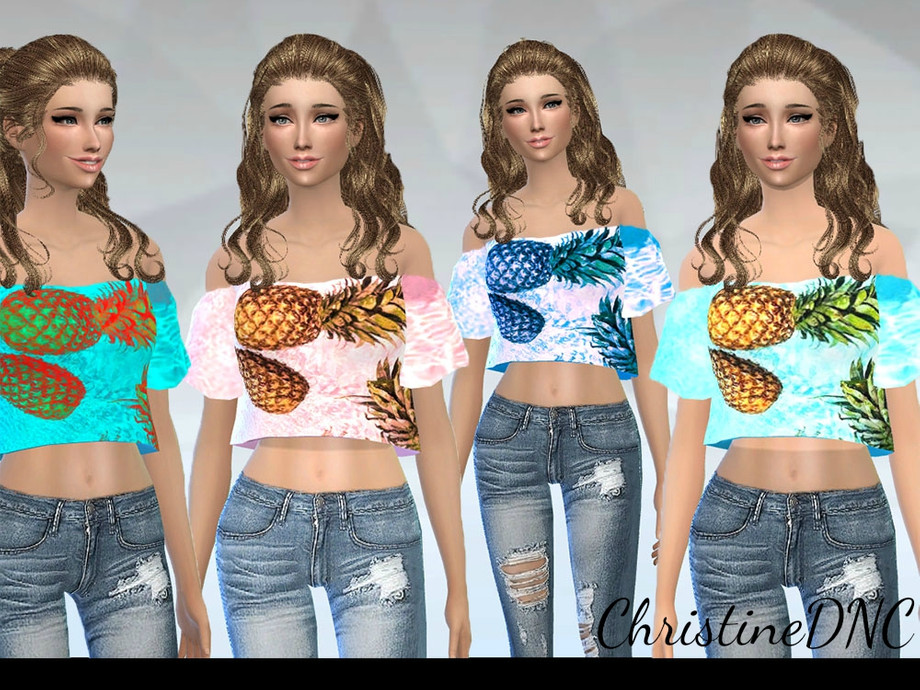 The Sims Resource | ChristineDNC-pineapple-top
