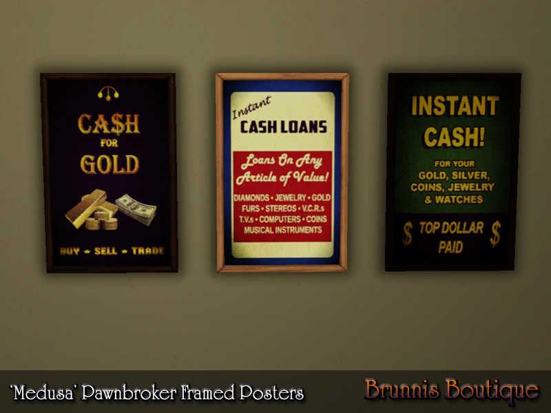 The Sims Resource | Pawn Shop Framed Posters
