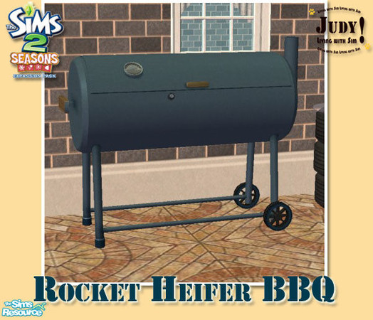 The Sims Resource | Judy_Rocket Heifer BBQ Recolor - Blue