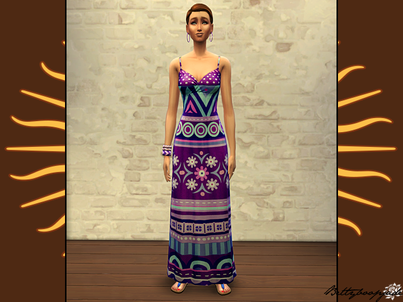 The Sims Resource | Set ethnic dresses - Long dress