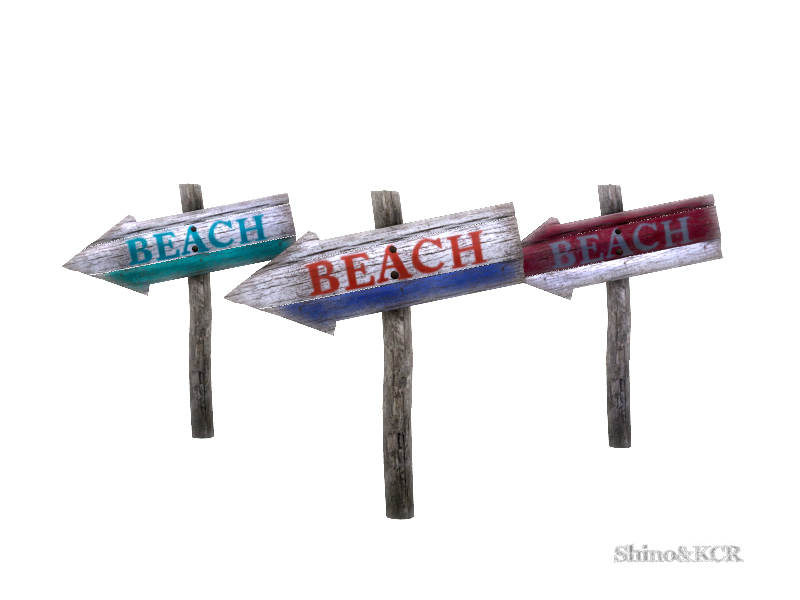 The Sims Resource | Nautical - Beach Sign