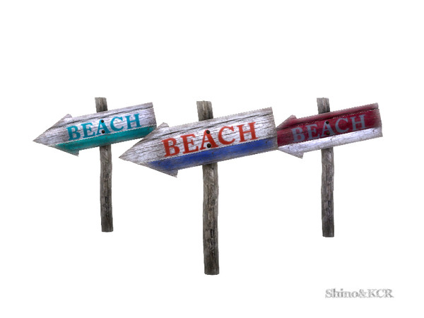 The Sims Resource | Nautical - Beach Sign