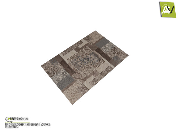 The Sims Resource | Richmond Patchwork Rug