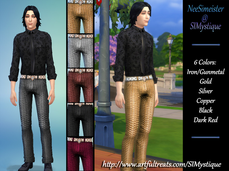 The Sims Resource | Chainmail pants for Sims 4 males