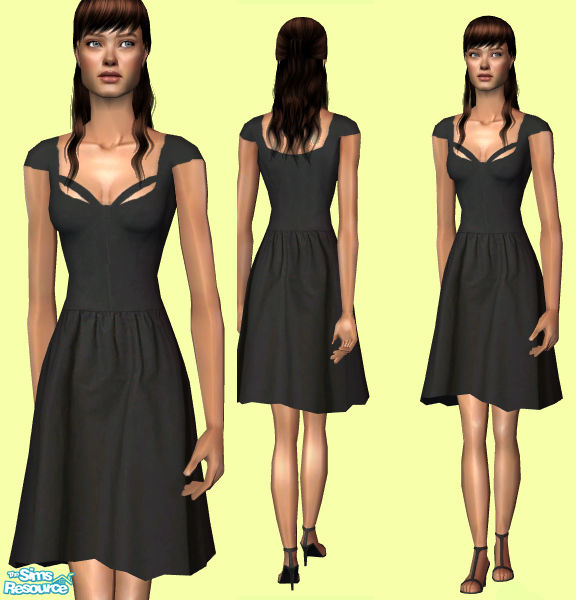 The Sims Resource | black dress