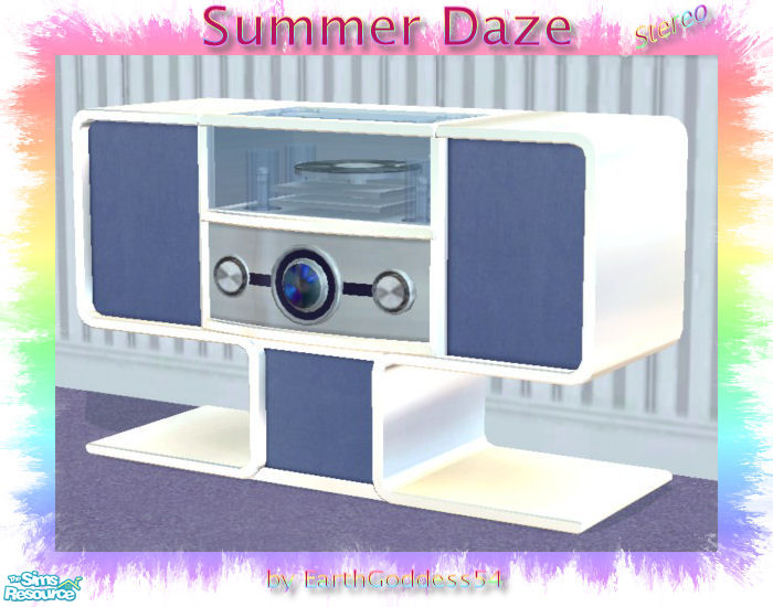 The Sims Resource | Summer Daze Living Room - Stereo