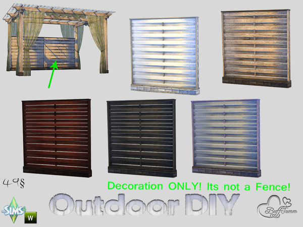 The Sims Resource | DIY Deco Fence
