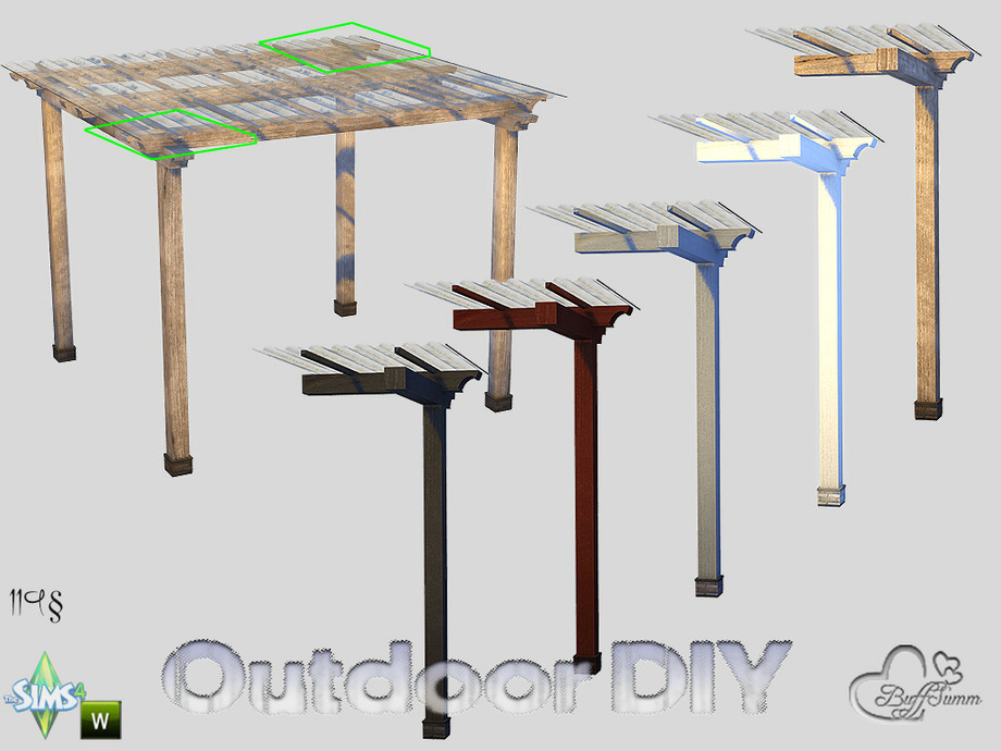 The Sims Resource | DIY Pergola Right Out