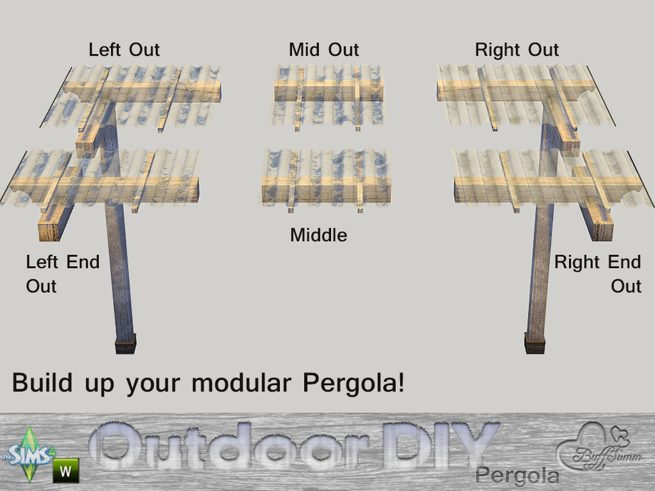 The Sims Resource | DIY Pergola Right Out