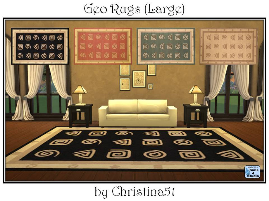 The Sims Resource | Geo Rugs (Large)