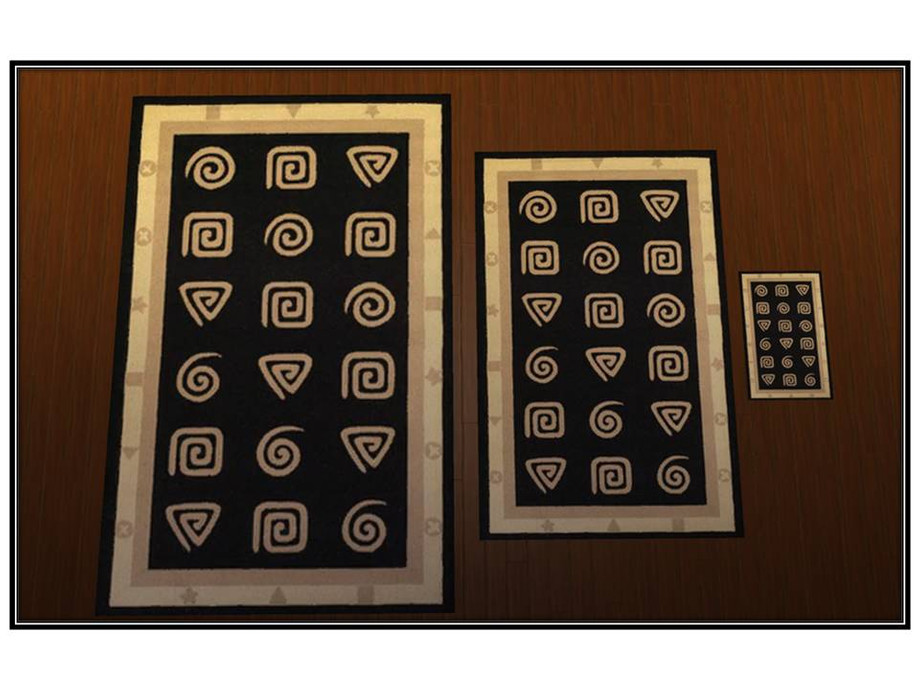 The Sims Resource | Geo Rug Set