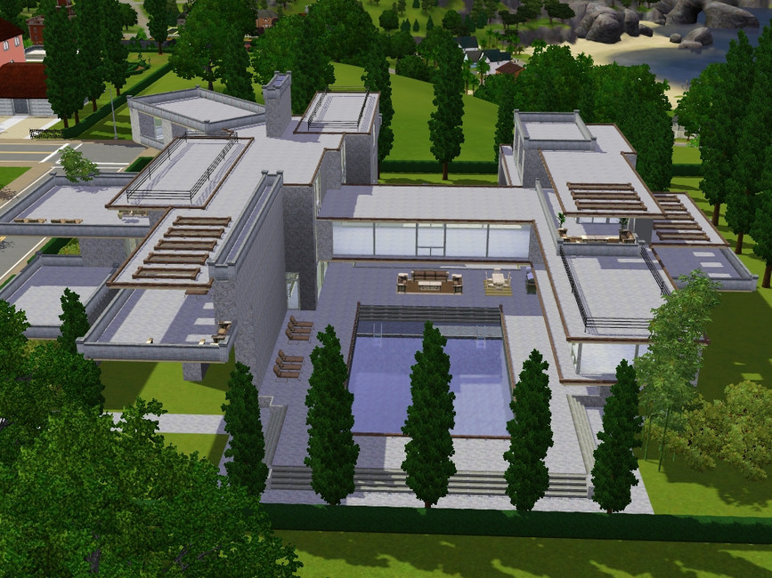 The Sims Resource - Large modern mansion
