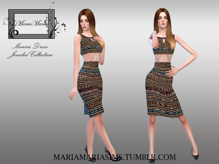 The Sims Resource | MariaMaria Monica Dress