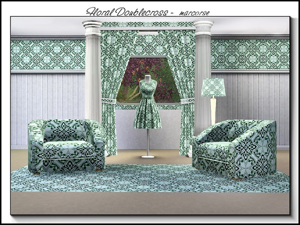 The Sims Resource | Floral Doublecross_marcorse
