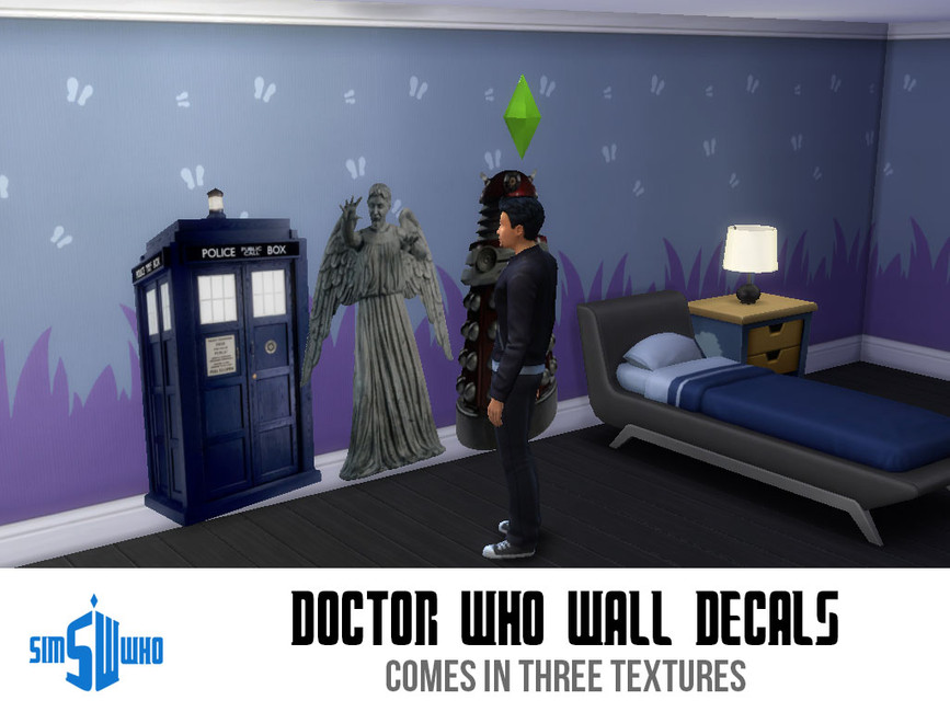 The Sims Resource - Sim Who's Doctor Who Wall Decals