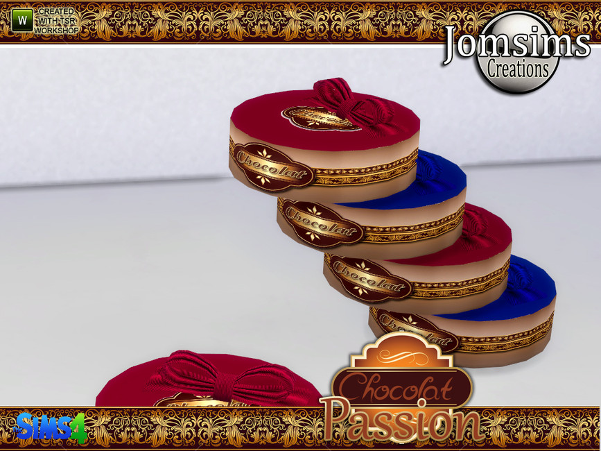 The Sims Resource - chocolate passion round box chocolate