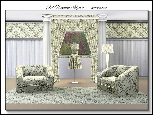 The Sims Resource | Art Nouveau Rose_marcorse