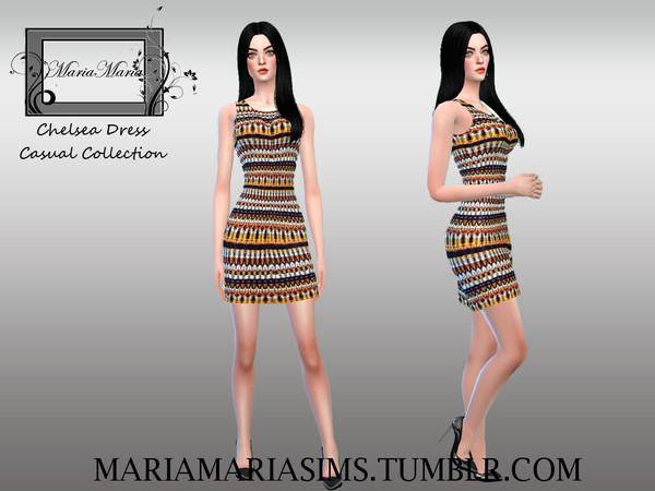 The Sims Resource - MariaMaria Chelsea Dress